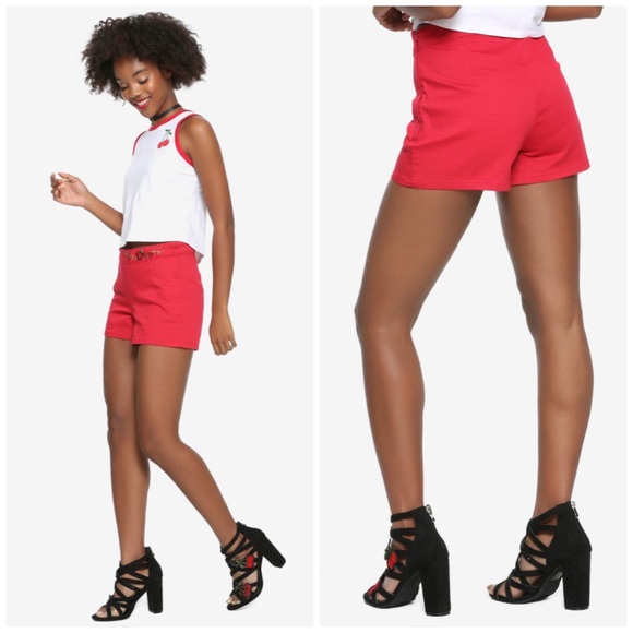 Hot Topic | Shorts | Riverdale Cheryl Blossom Girls Red Shorts | Poshmark